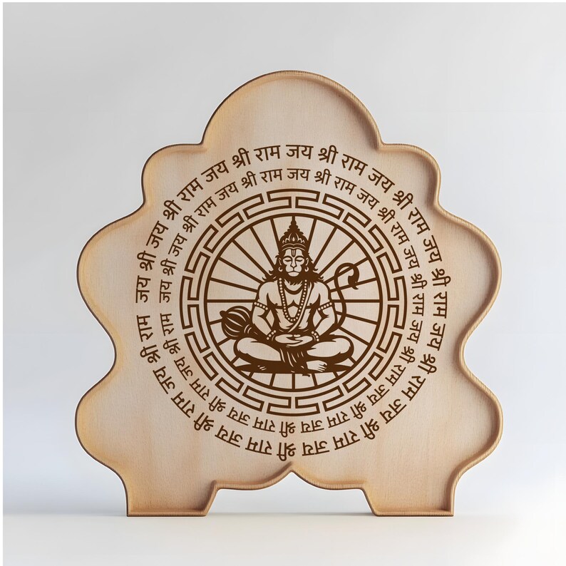 Hanuman Wall Decor SVG: Laser Cut Hindu God Design (digital Download ...