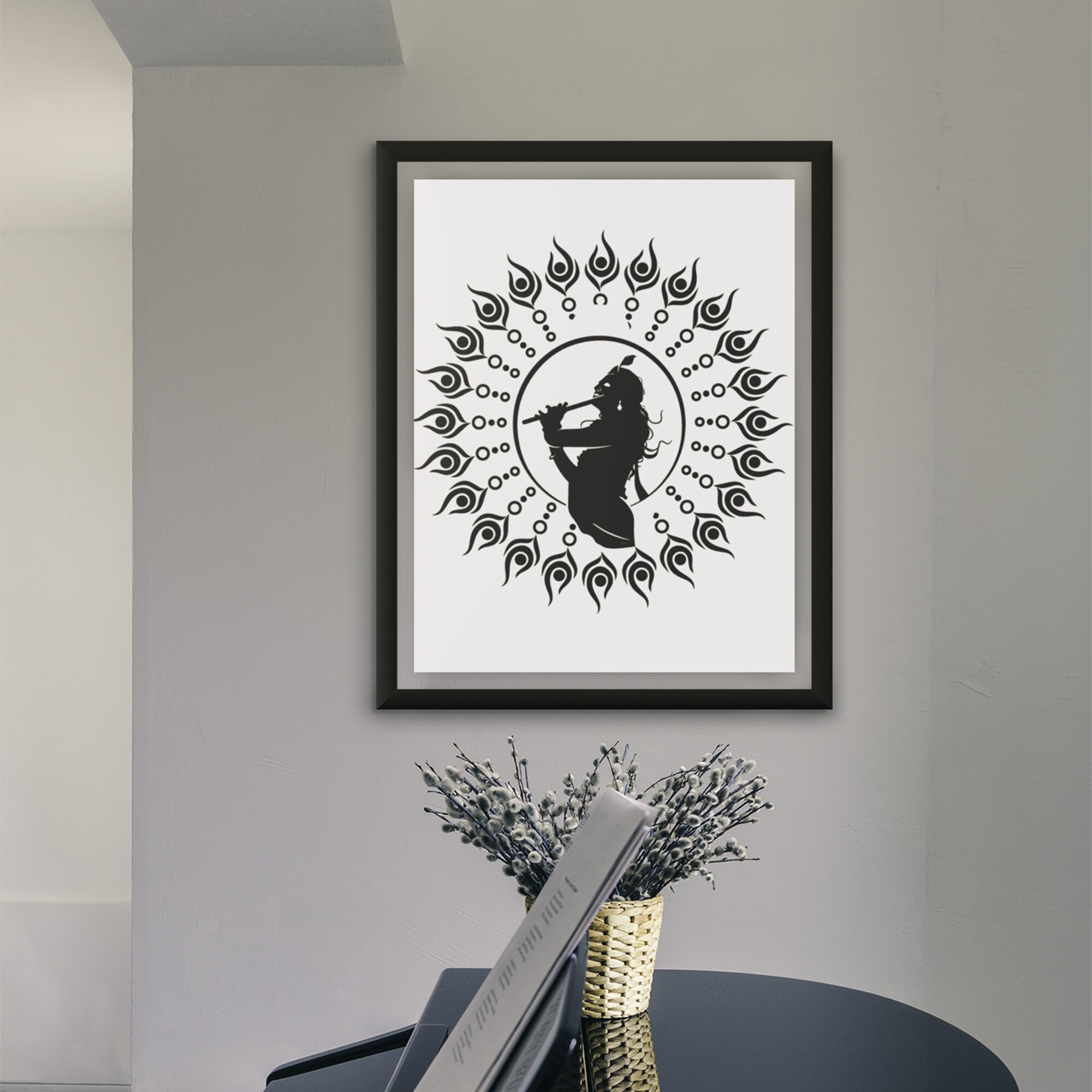 Lord Krishna SVG Stickers Laser Cut Cricut Silhouette - Etsy Ireland