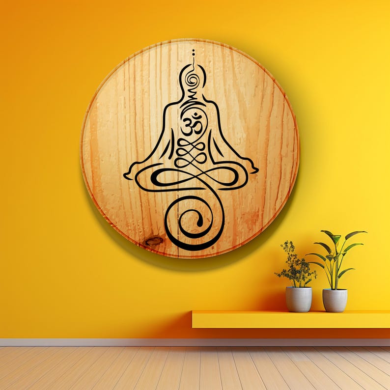 Sanskrit Aum Breathe Symbol SVG Bundle: Yoga Meditation Designs ...