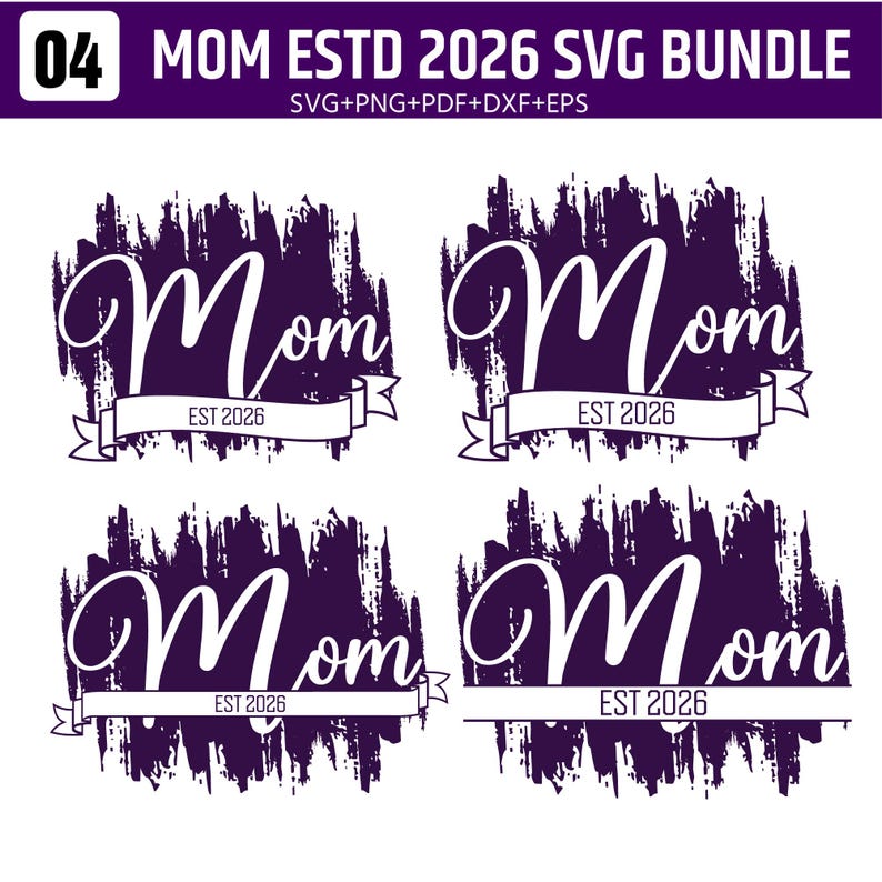 Mama EST 2026 SVG Bundle, Mother's Day Designs (digital Download) - Etsy
