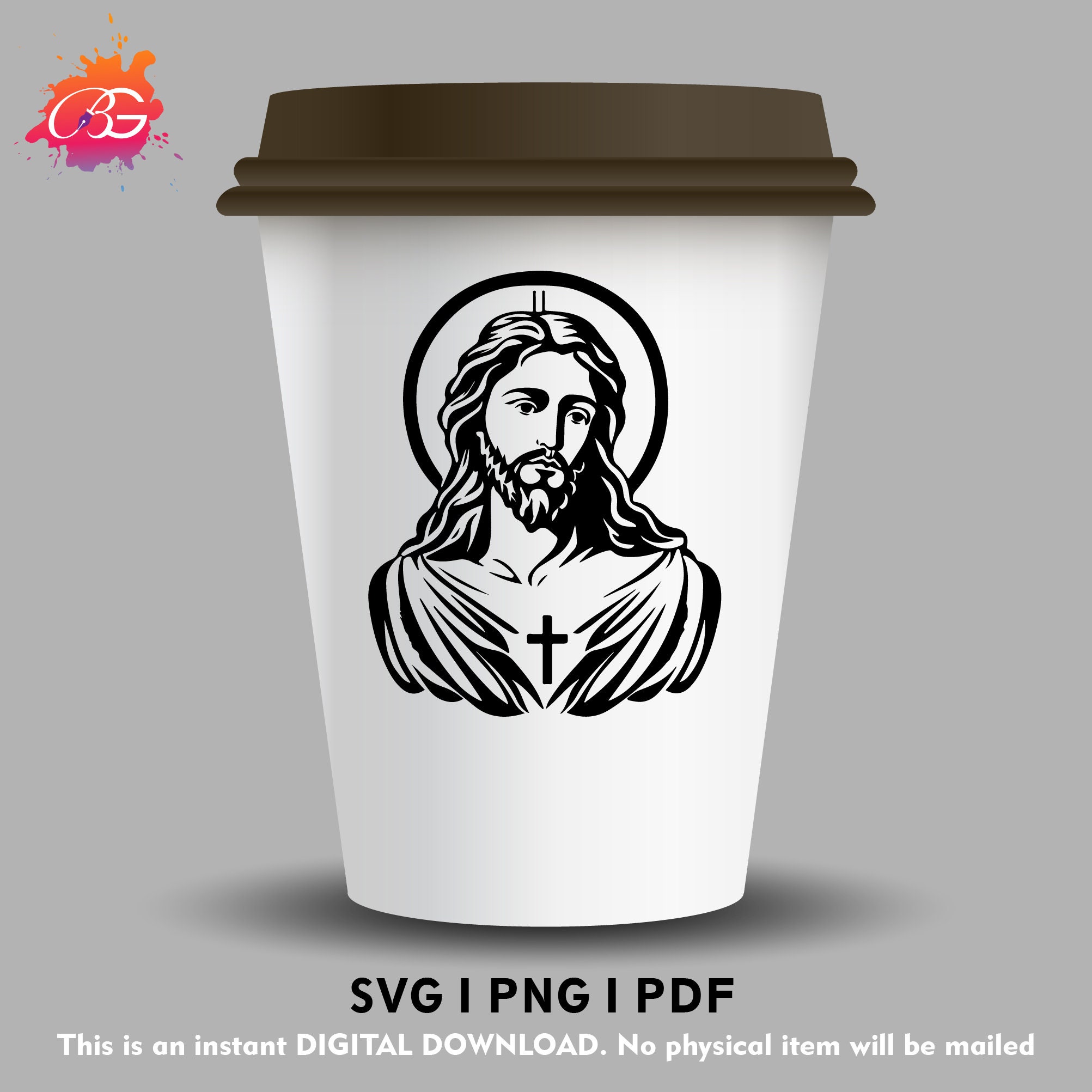 Jesus Svg Pdf Png Jesus Christ Clipart Catholic Lord - Etsy