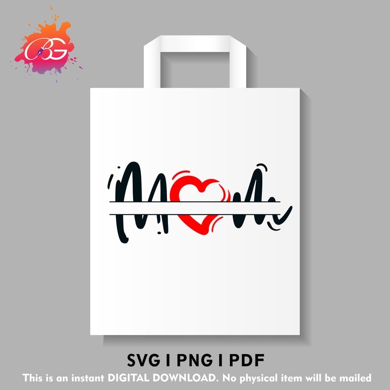 Mom Monogram Svg Mom Svg Mama Svg Mothers Day Svg Split - Etsy
