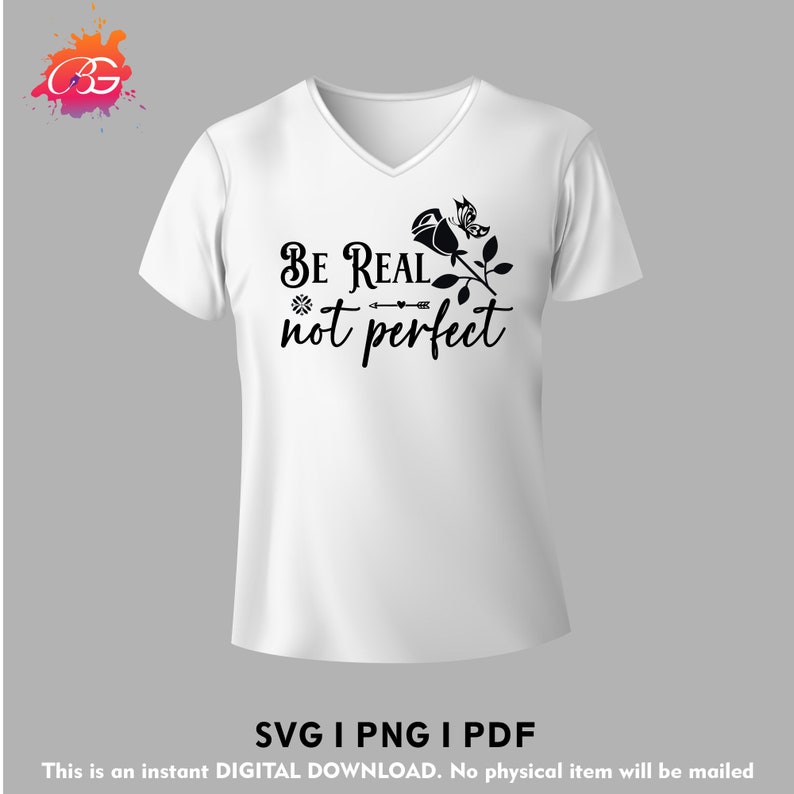 Be Real Not Ideal SVG Bundle, Inspirational Quote (digital Download) - Etsy