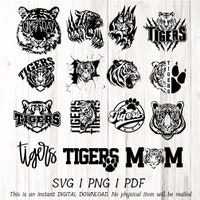 Tiger Svg - Etsy