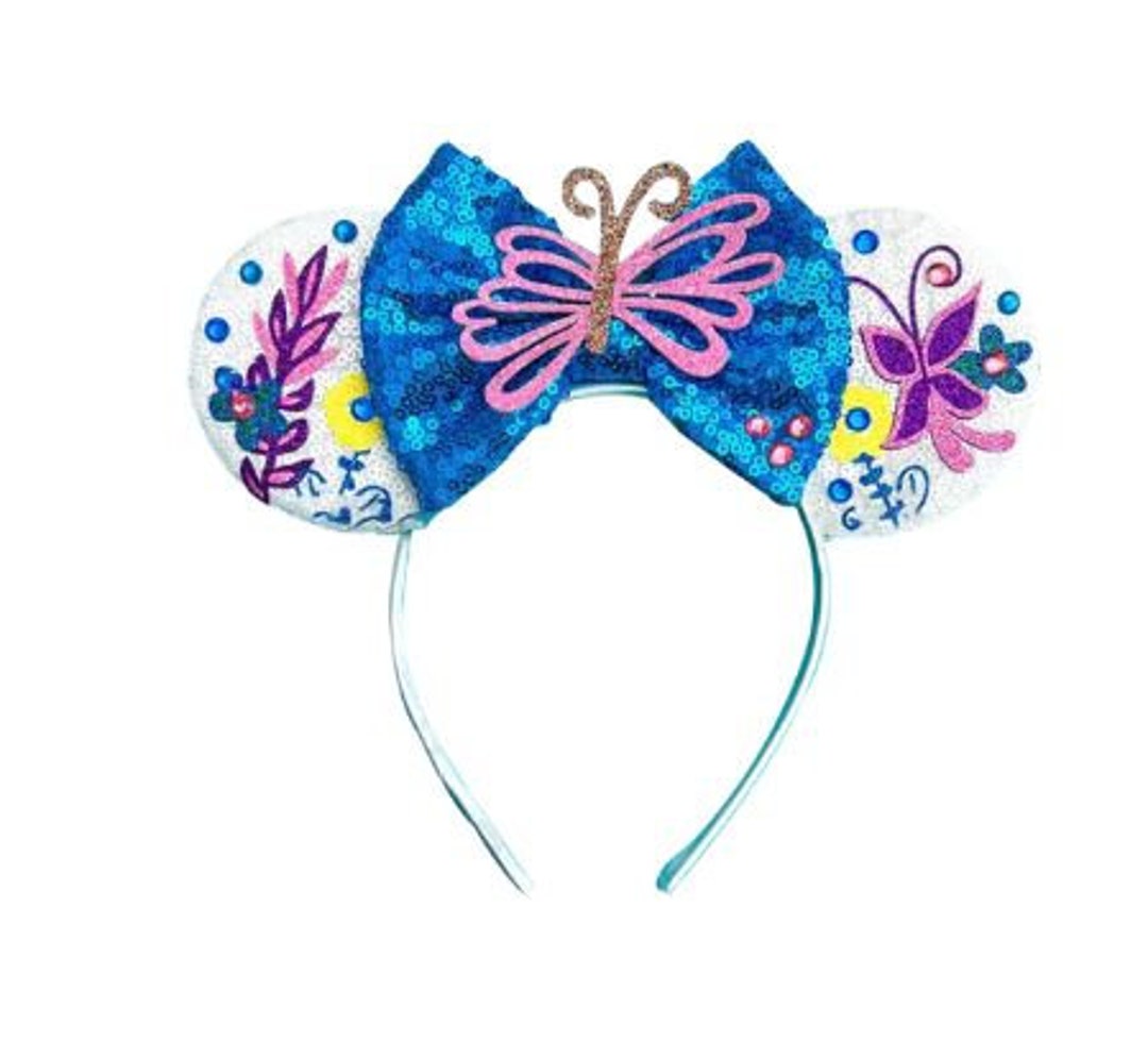 Mouse Ear Headband, Mouse Ears, Mouse Ear Bows, Floral Mouse Ear ...