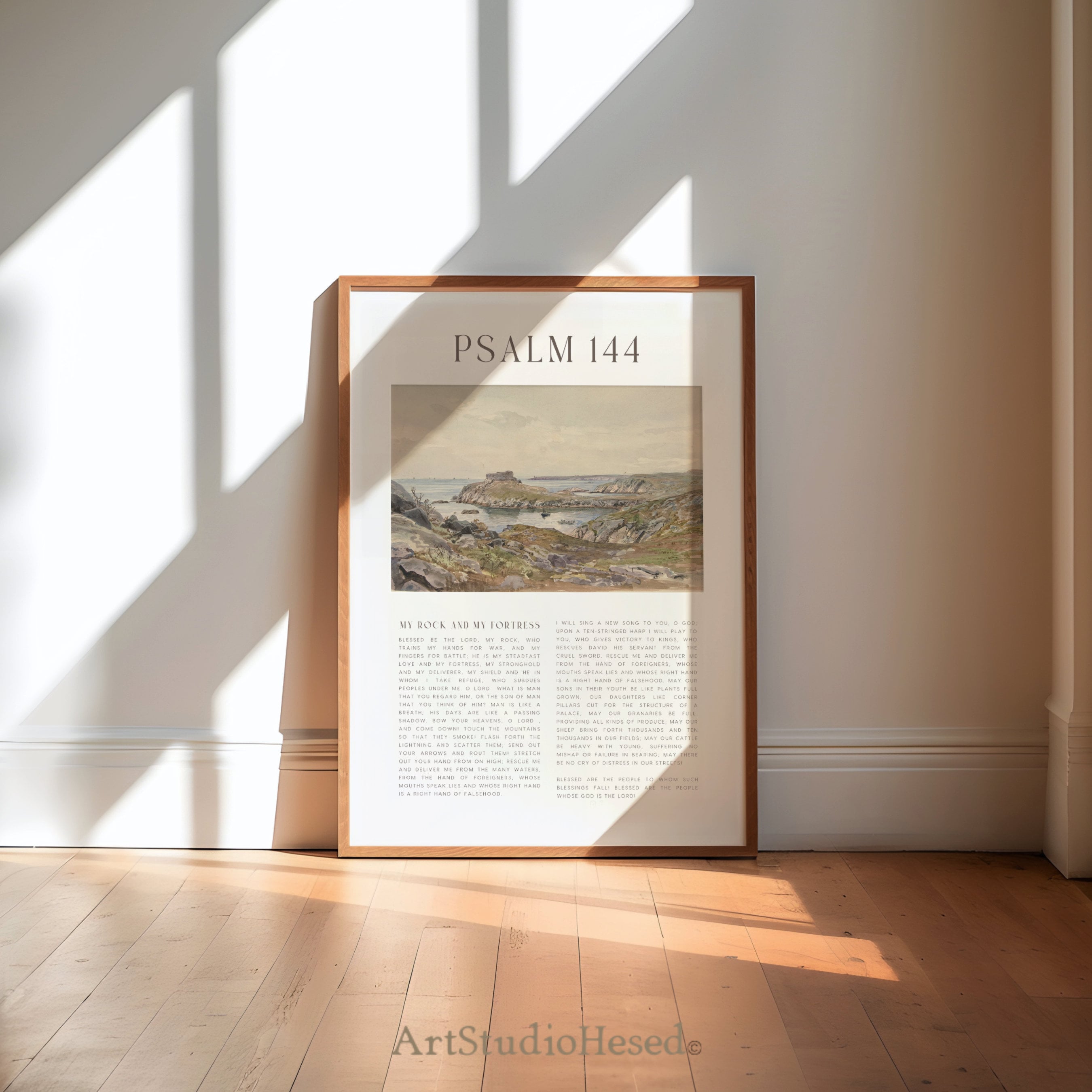 Psalm 144 Bible Verse Art Print: Christian Home Decor (digital Download ...