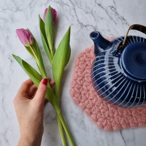 Farmhouse Crochet Trivet Pattern, Chunky Crochet Hot Pad, Kitchen ...