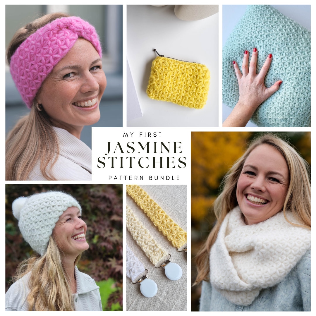 Jasmine Stitch Crochet Pattern Bundle, START HERE, Crochet Tutorial ...