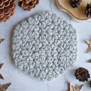 Christmas Crochet Trivet Pattern, Chunky Crochet Hot Pad, Kitchen ...