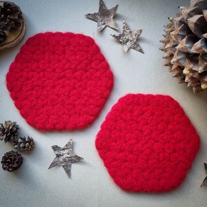 Christmas Crochet Trivet Pattern, Chunky Crochet Hot Pad, Kitchen ...