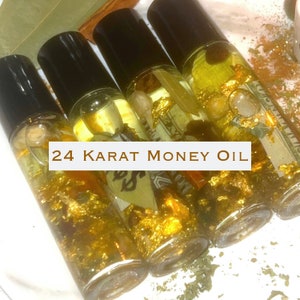 24 K Gold Money Oil Made With REAL 24 K Gold Hoodoo Voodoo High John ...