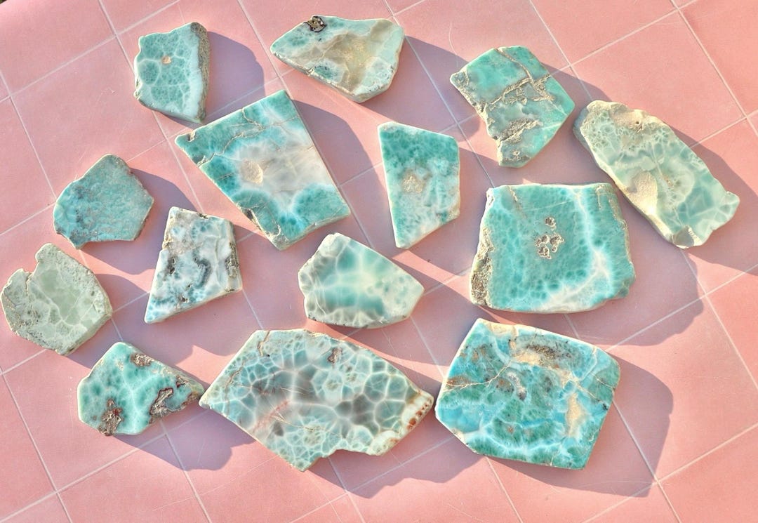 Larimar Slabs | AAA+ Quality Larimar | AUTHENTIC Larimar | Natural ...