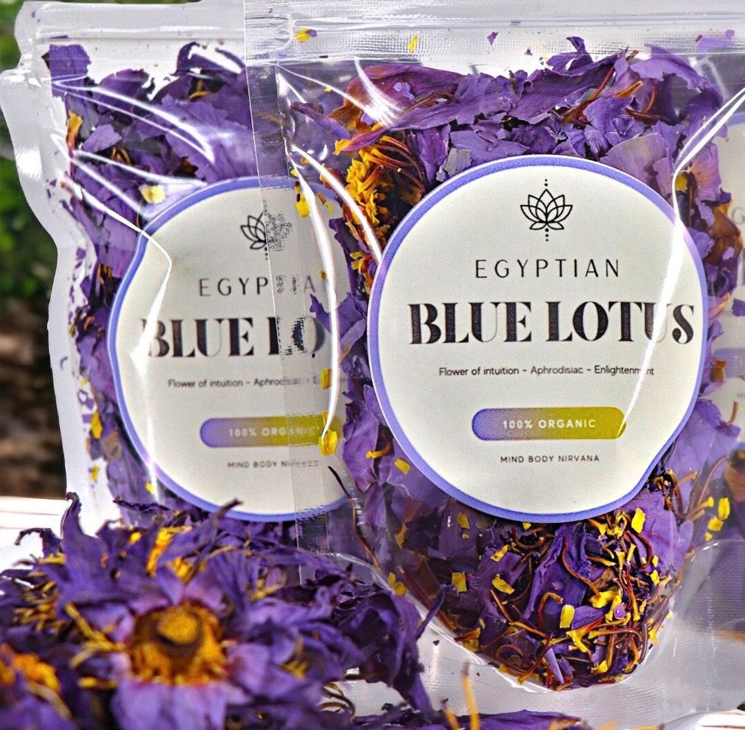 Organic Blue Lotus Flower • Egyptian Blue Lotus • 100% Natural ...