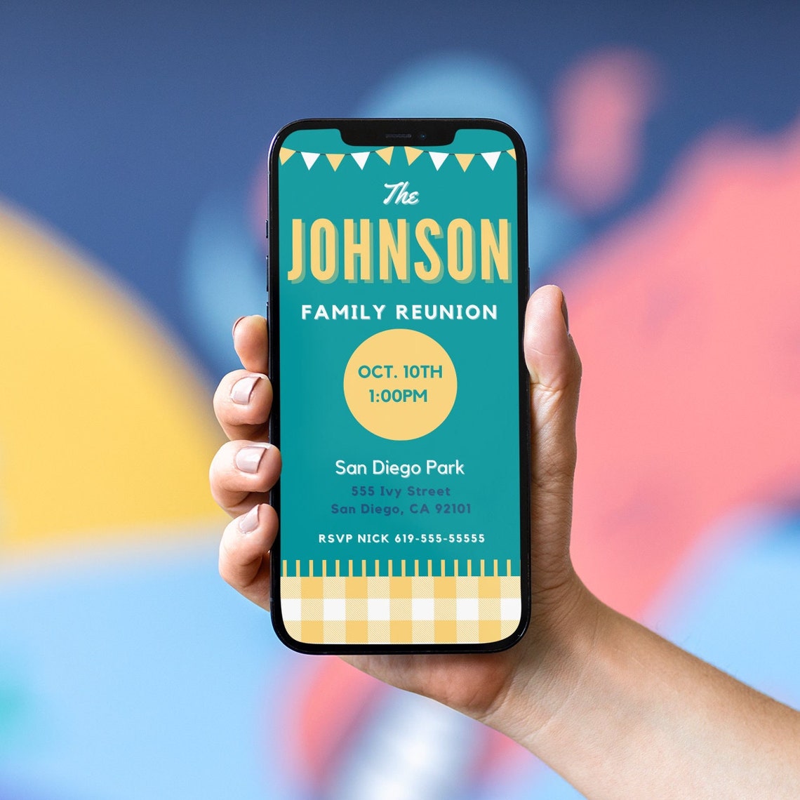 EDITABLE Family Reunion Invitation, Family Reunion Invite, Reunion ...