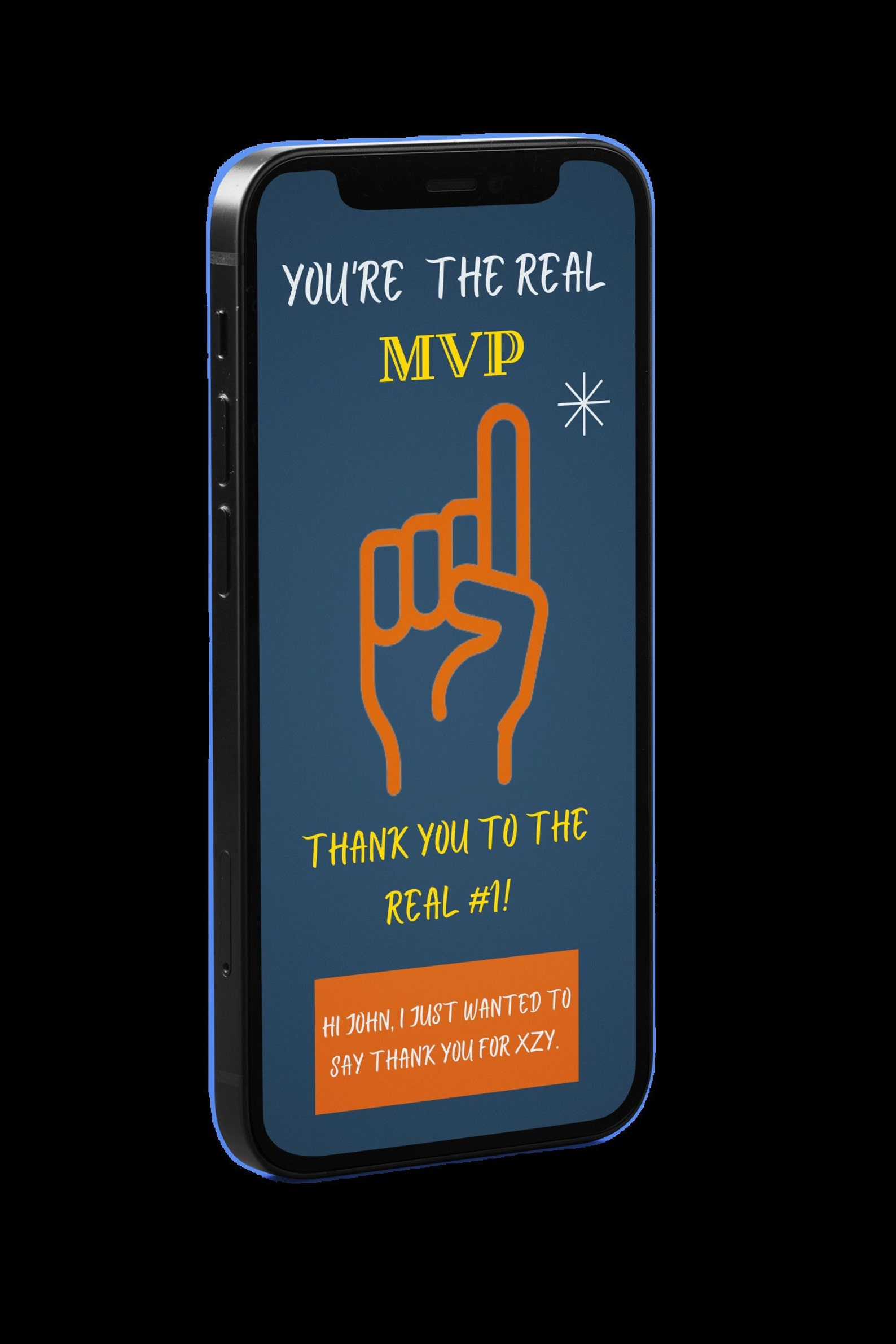MVP Thank You Card, Editable Template, Digital Card, Digital Greeting ...