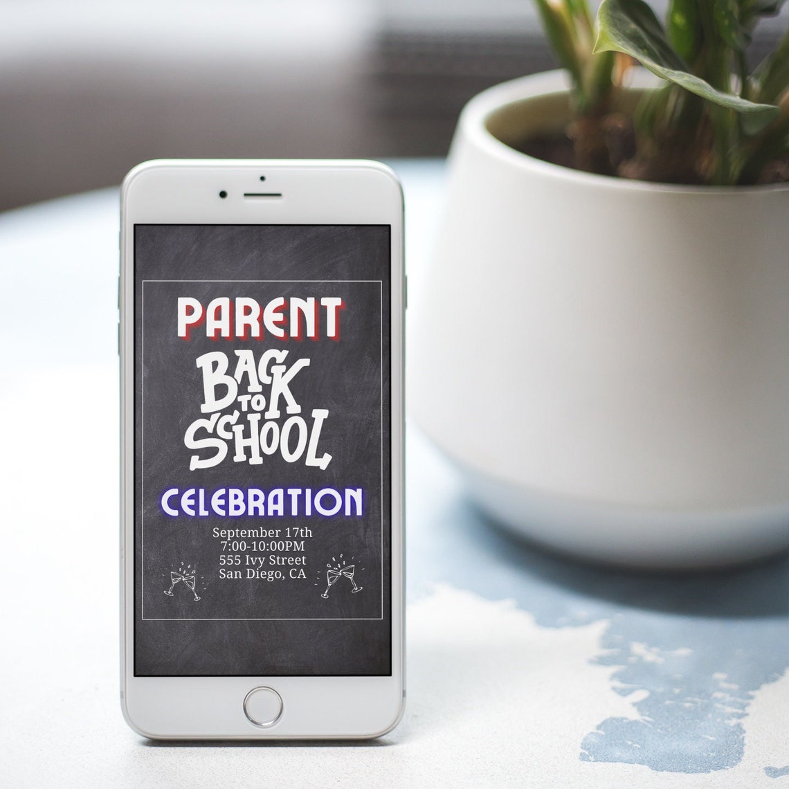 Parent Back to School Party Invitation, Back to School Party for Adults ...