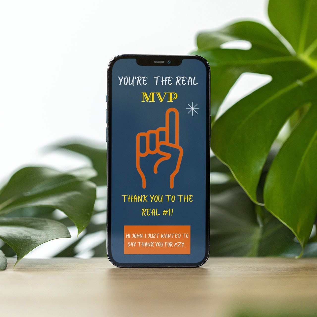 MVP Thank You Card, Editable Template, Digital Card, Digital Greeting ...