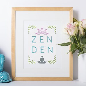 Zen Den Wall Art, Instant Download Print at Home Decor, Yoga Interior ...