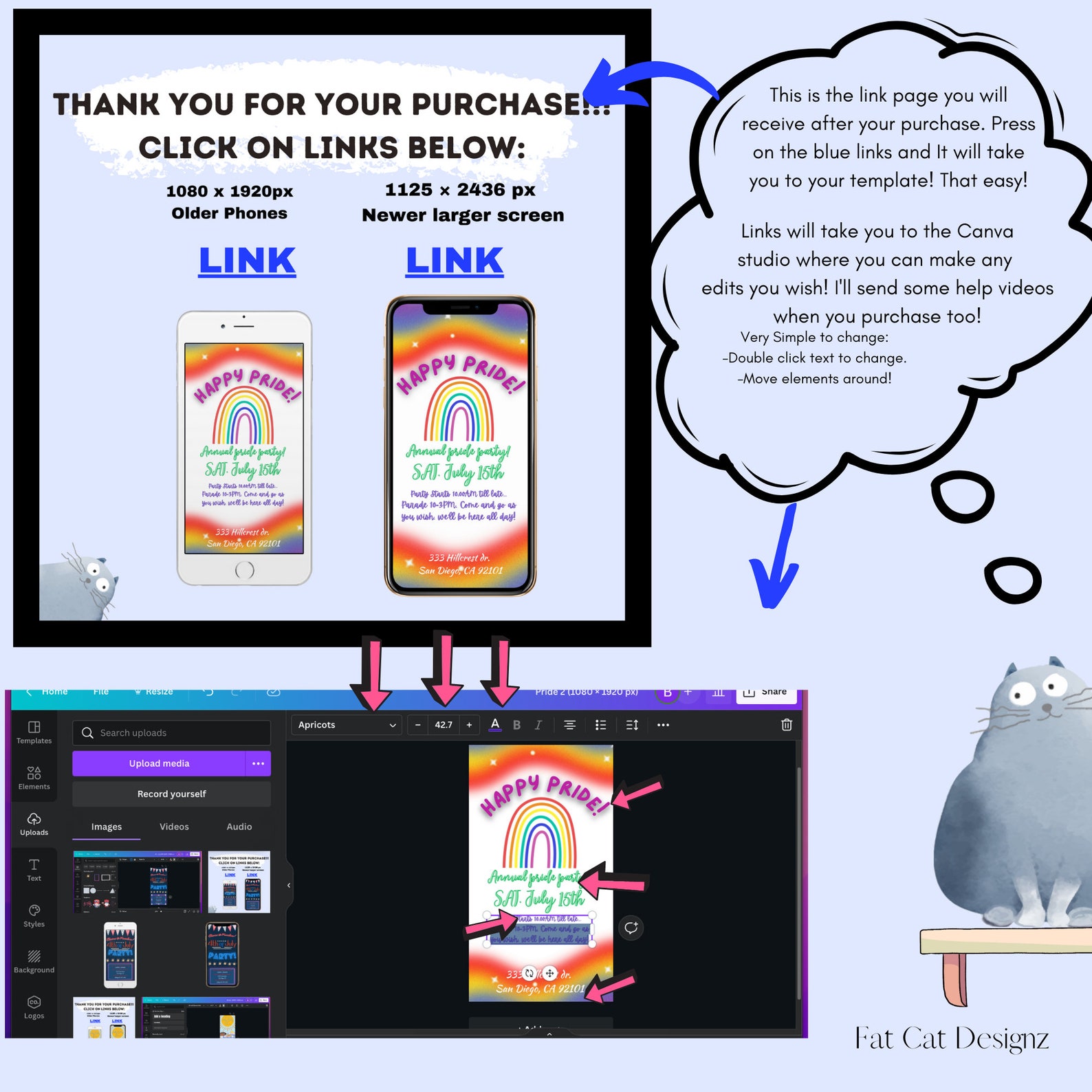 Rainbow Pride Invite, LGBTQ, Party Invite, Pride, Rainbow Invitation ...