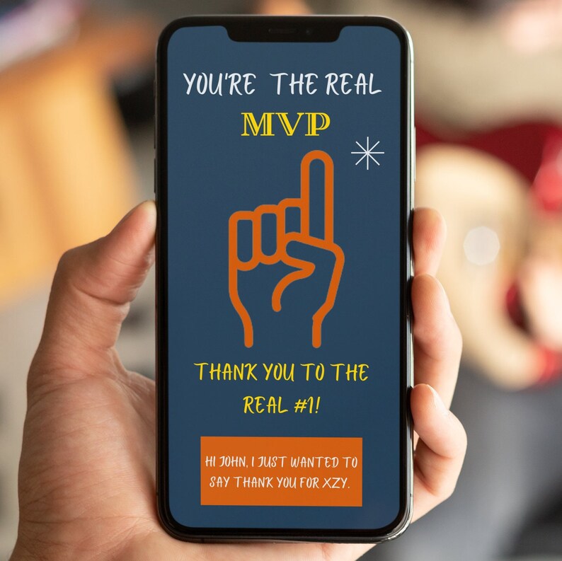 Thank You Card MVP Thank You Card Instant Download Editable - Etsy