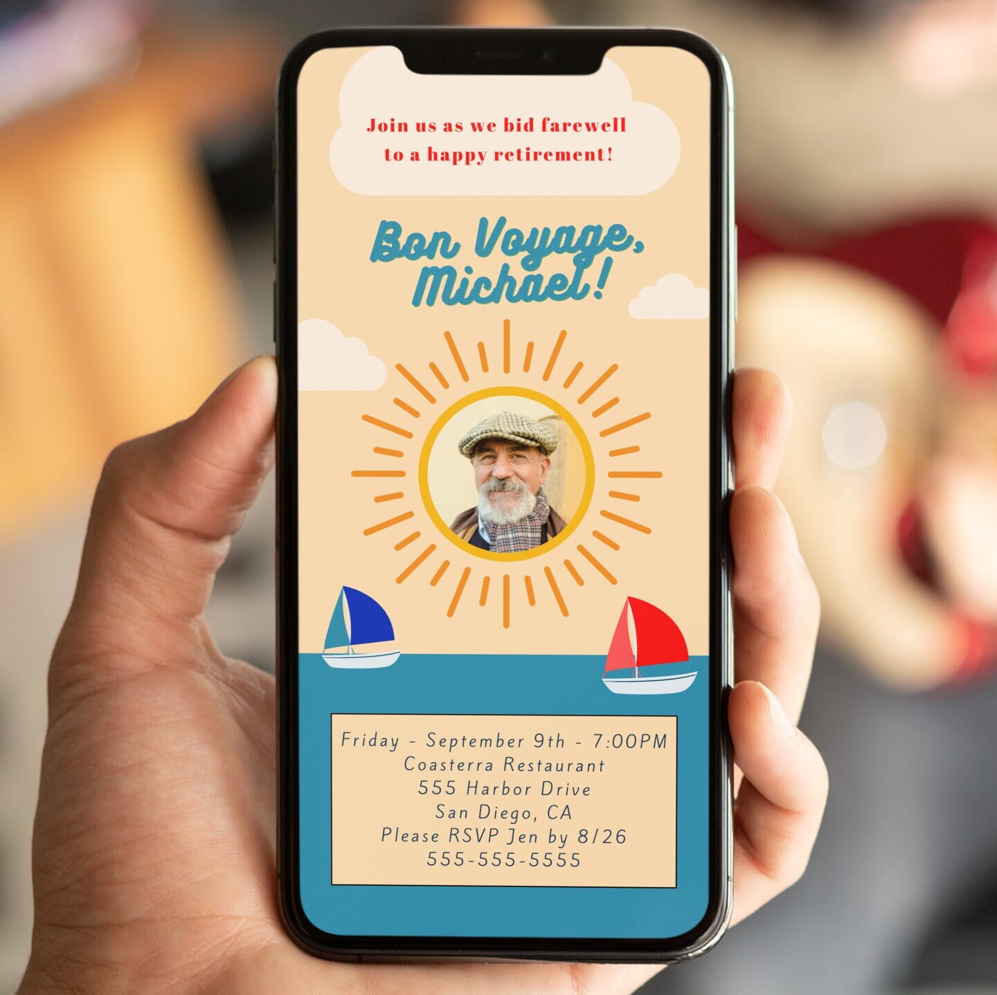 Editable Retirement Invitation Template Digital Printable - Etsy