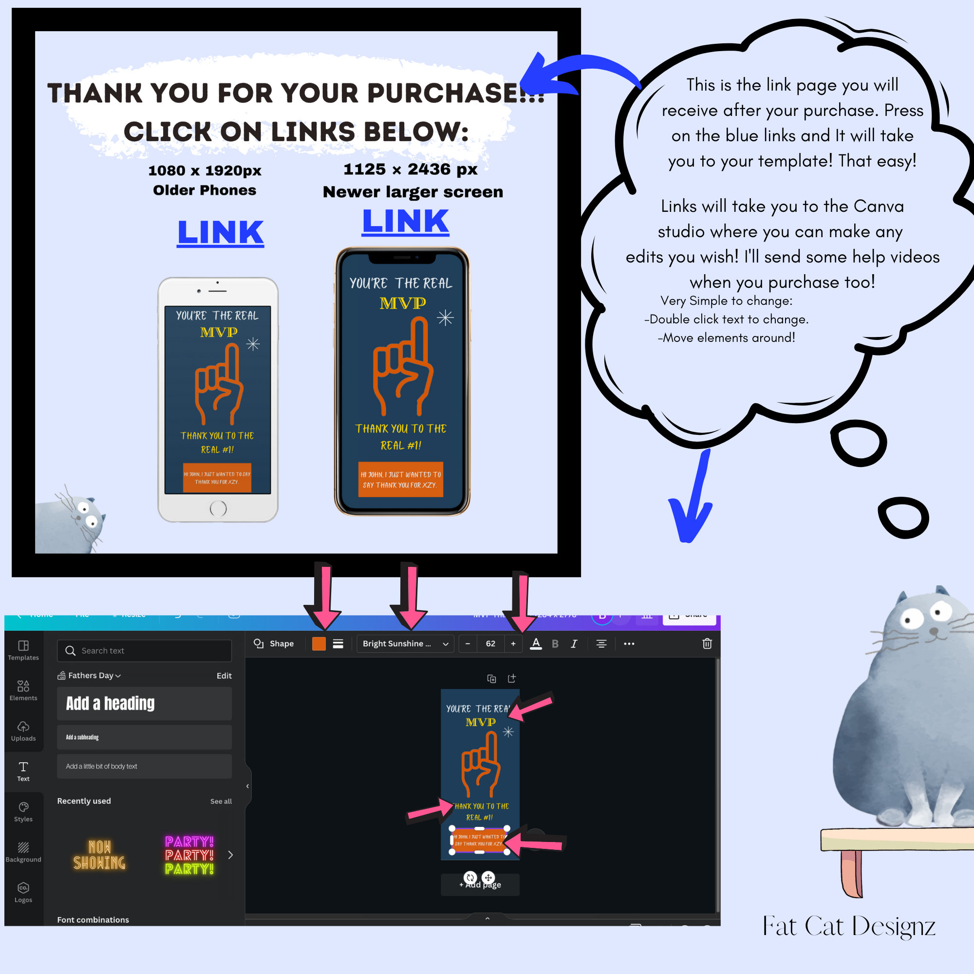 MVP Thank You Card, Editable Template, Digital Card, Digital Greeting ...