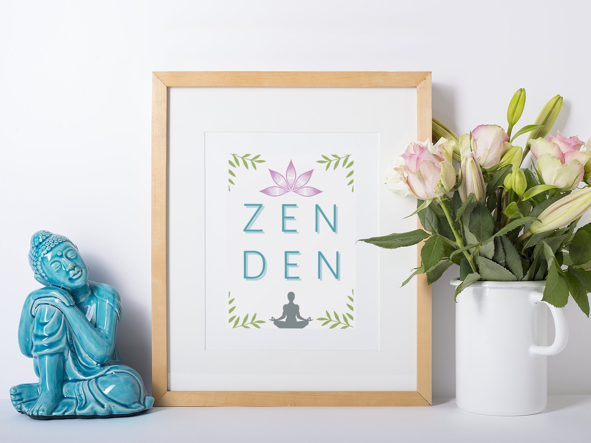 Zen Den Wall Art, Instant Download Print at Home Decor, Yoga Interior ...