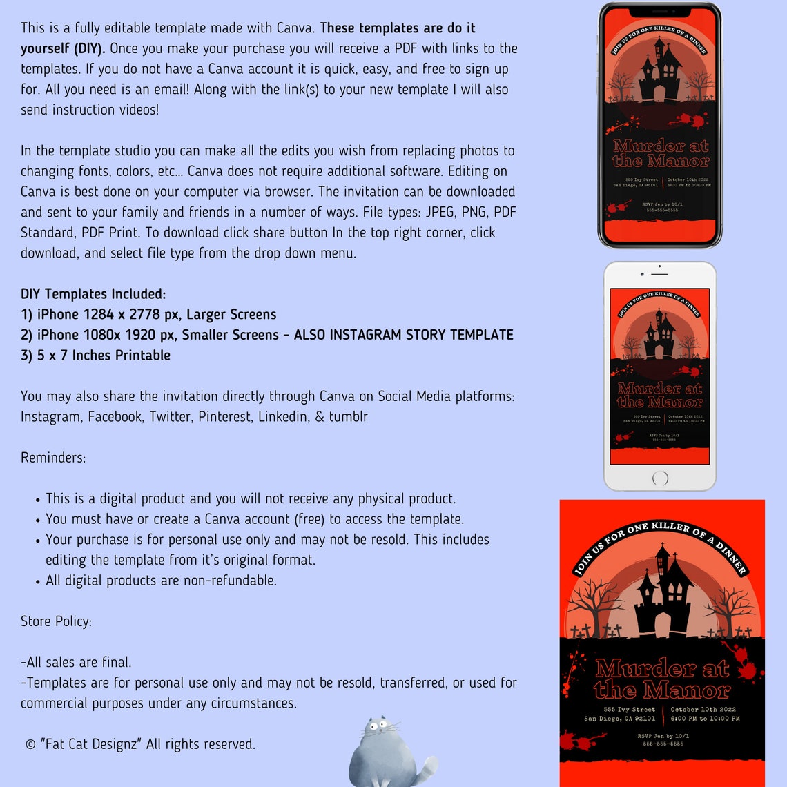 Murder Mystery Invitation Template DIY Murder Mystery - Etsy