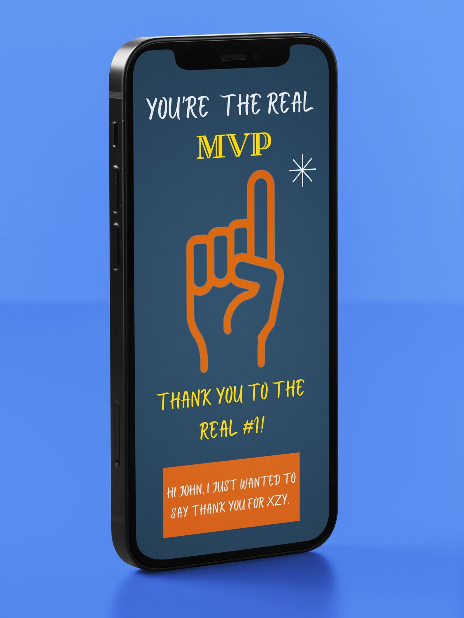 MVP Thank You Card, Editable Template, Digital Card, Digital Greeting ...