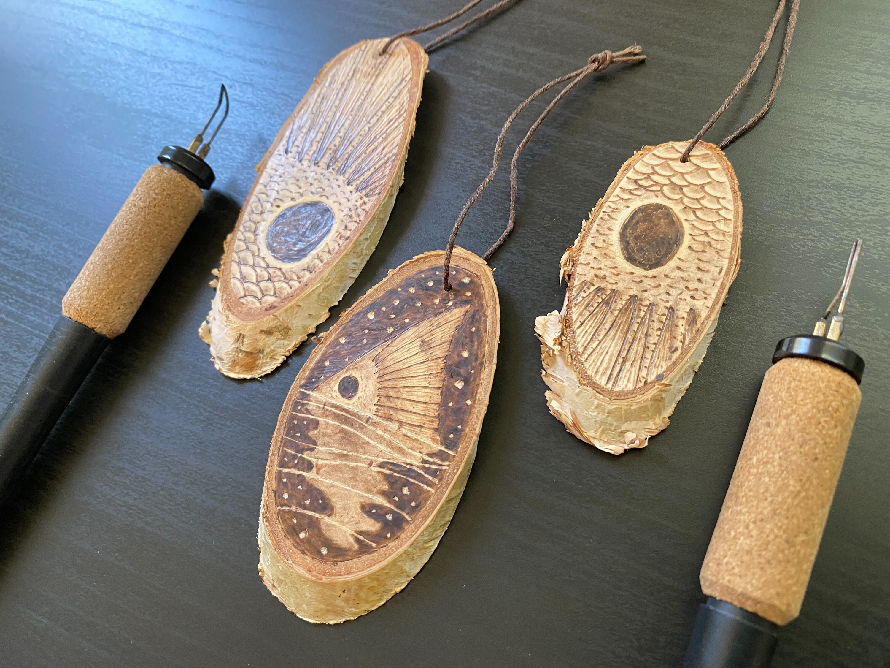 Redfish/ Red Drum Woodburned Christmas Ornaments, Set of 3 - Etsy