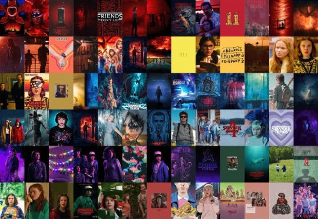 Stranger Things Aesthetic Wall Collage Kitstranger Things Trendy ...