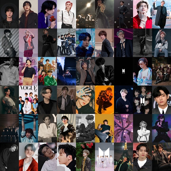 Bts Wall Collage Kit Aesthetic - Etsy