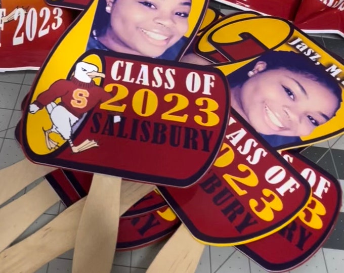 Custom Scroll Graduation Fan - Etsy