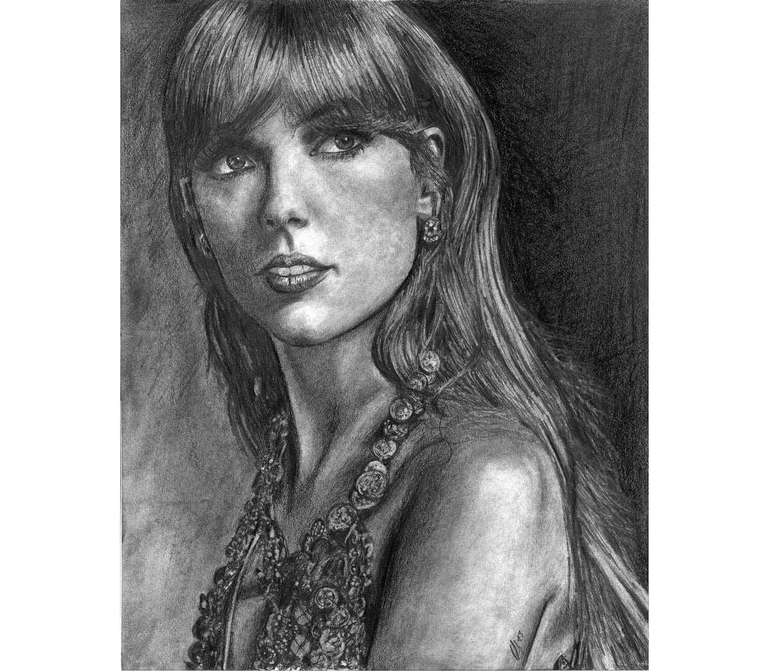 Taylor Swift Professional Drawing/celebrity Portrait; Original 2023 ...