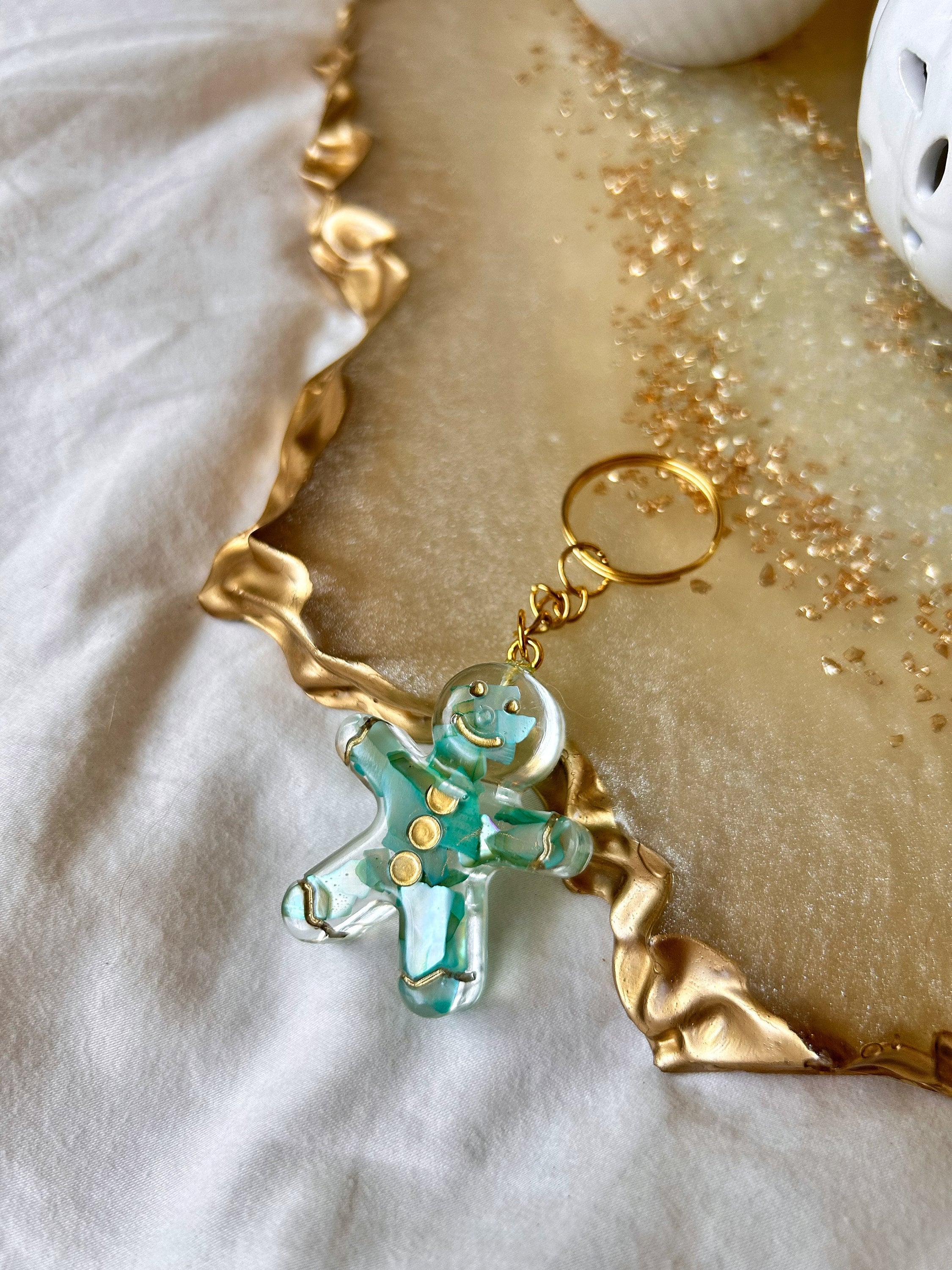 Gingerbread Man Keyring Keychain Christmas Gift Idea for Her Key ...