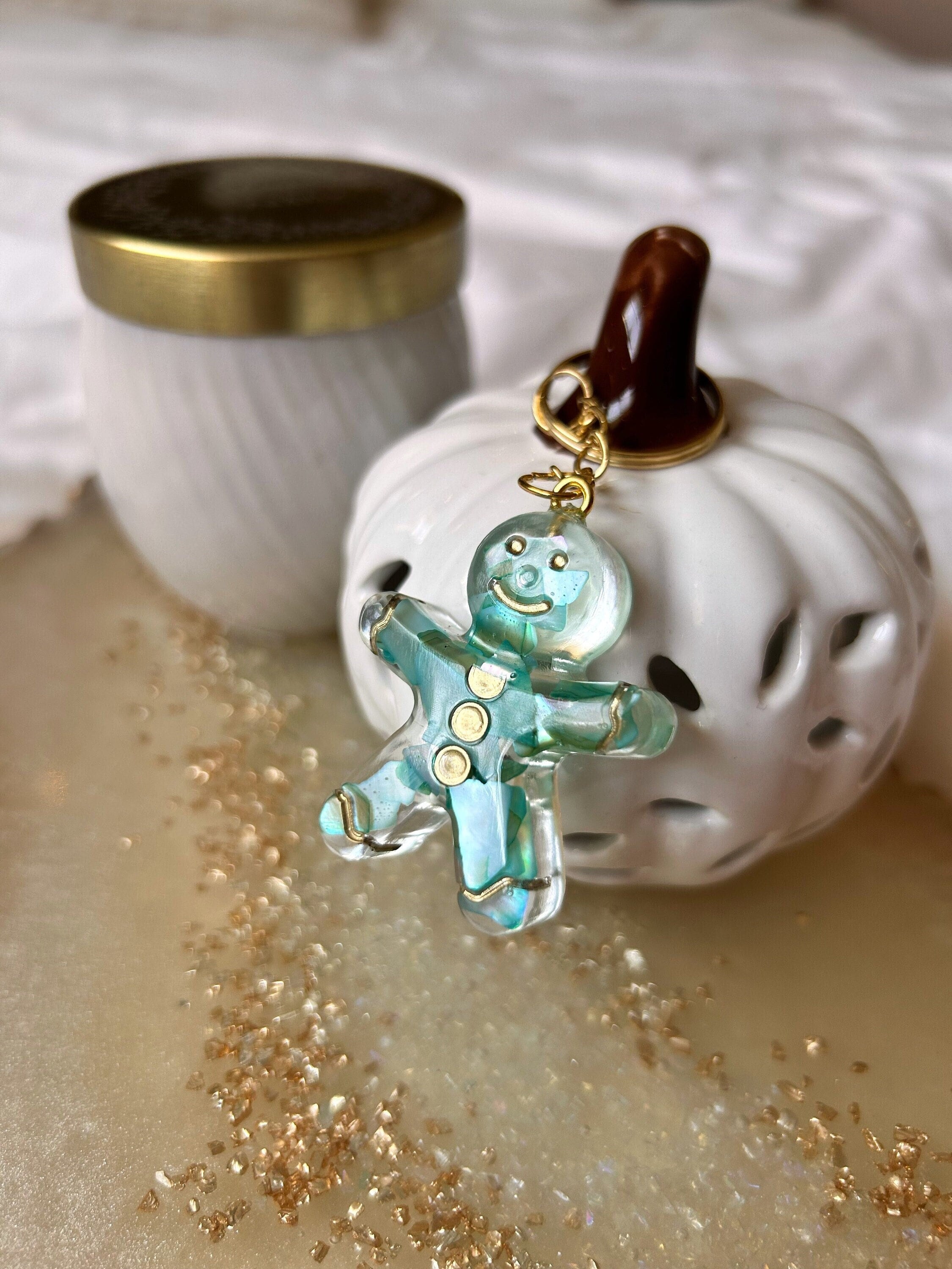 Gingerbread Man Keyring Keychain Christmas Gift Idea for Her Key ...