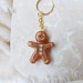 Christmas Gift Gingerbread Man Keyring Keychain Christmas Gift Idea ...