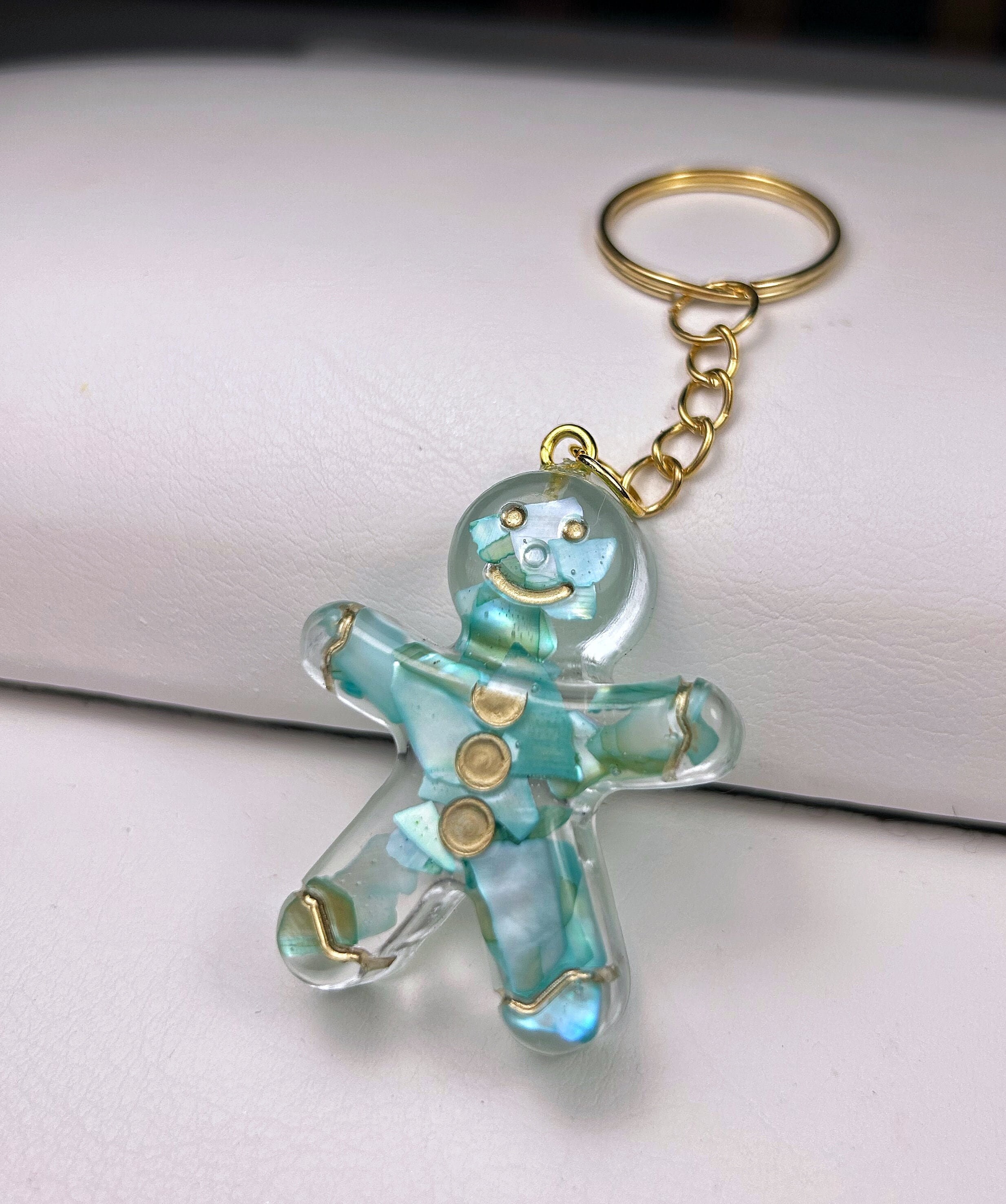 Gingerbread Man Keyring Keychain Christmas Gift Idea for Her Key ...