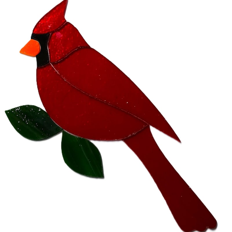 Stained Glass Cardinal Pattern - Etsy