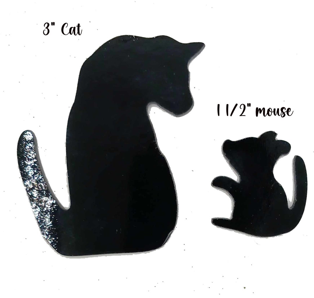 Precut 90 or 96 Cat and Mouse Friends. Fusible Cute Cutouts for Fusing ...