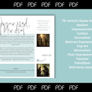 Mid Journey Prompt - Artistic Style Guide With 150+ Image Examples ...