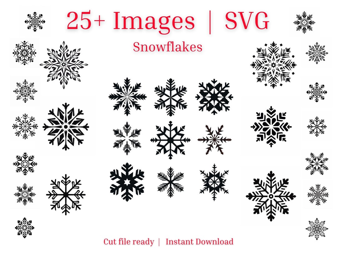 100 + Snowflake SVG Bundle, Use to Make Ornaments, Resin Necklaces ...