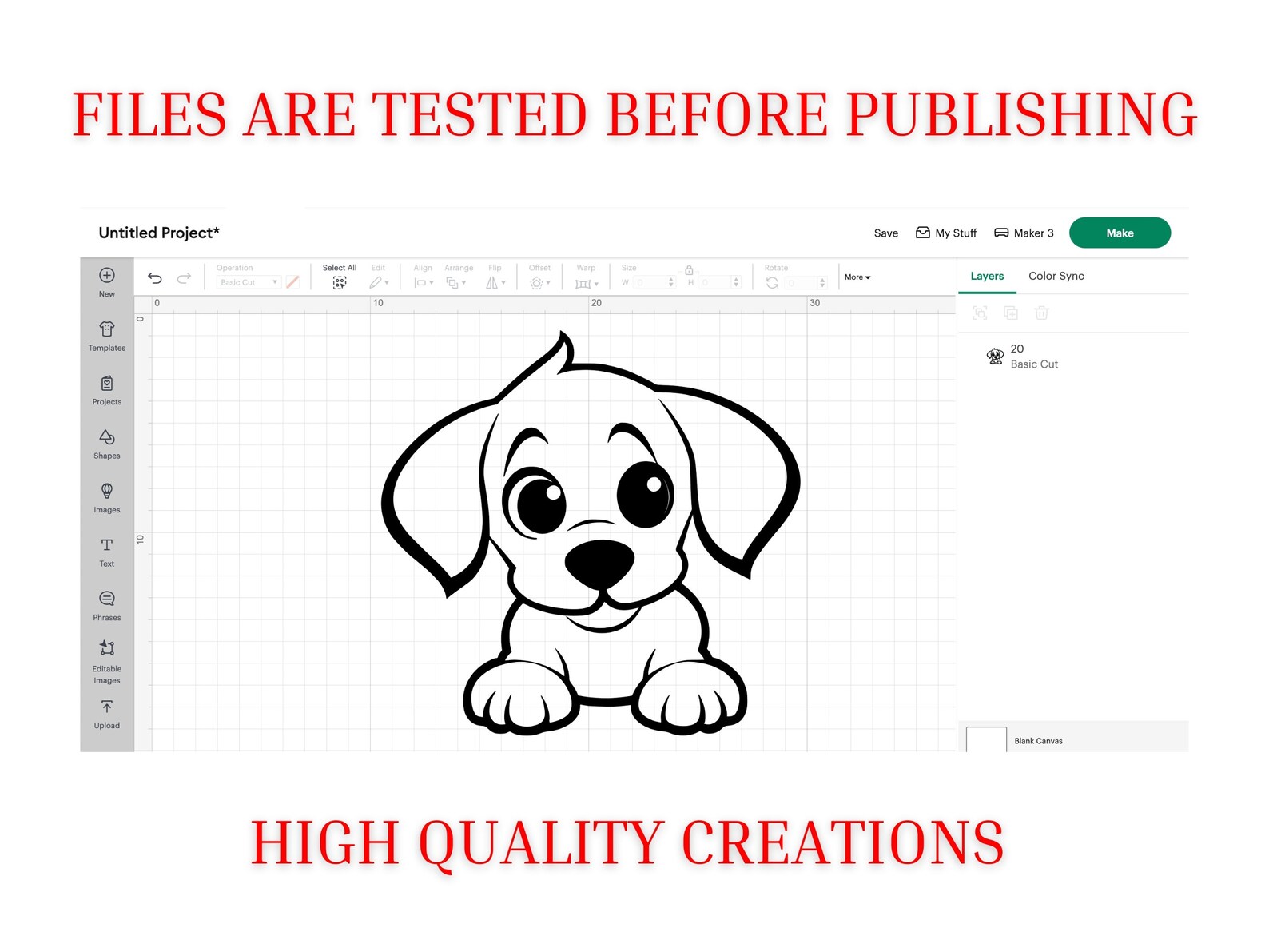 Cute Dog SVG, Cute Puppy Clipart for Shirts, Digital Download Puppy ...