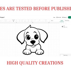 Cute Dog SVG, Cute Puppy Clipart for Shirts, Digital Download Puppy ...