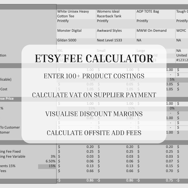 Excel Template Pod - Etsy