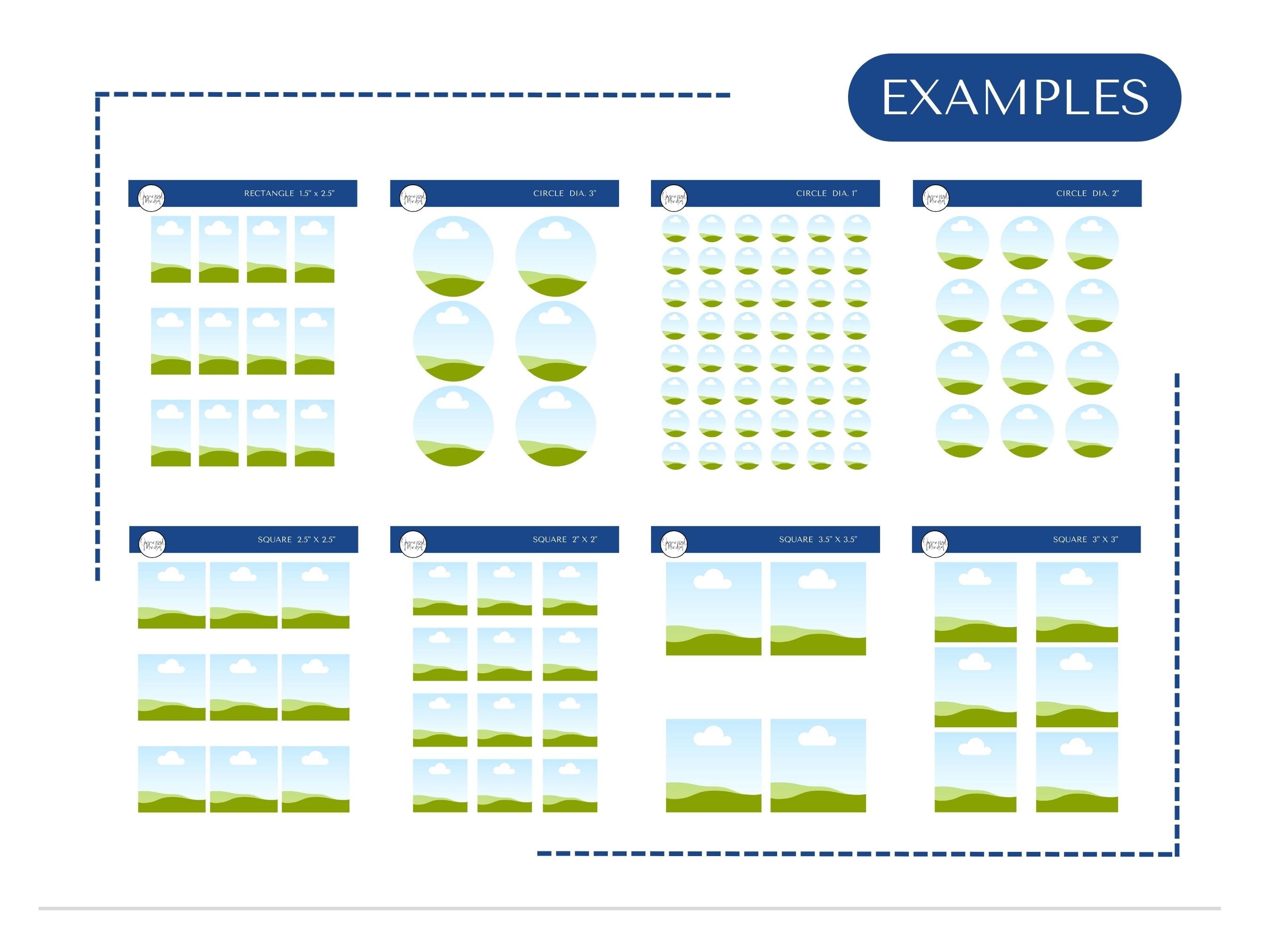 Canva STICKER Template Bundle to Create Stickers in Multiple Sizes FAST ...