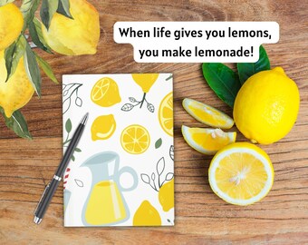 Lemon Blank Notebook - Etsy