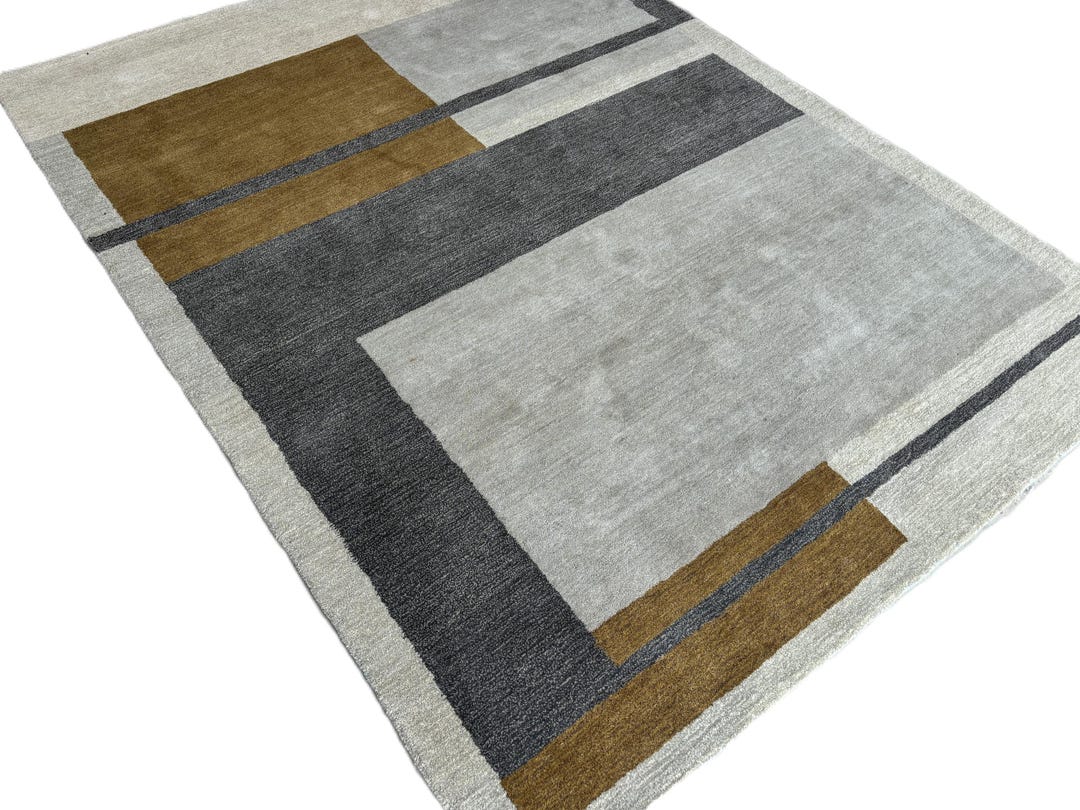 New Authentic Kirk Modern Design Handmade 100% Fine Soft Woolen Area ...