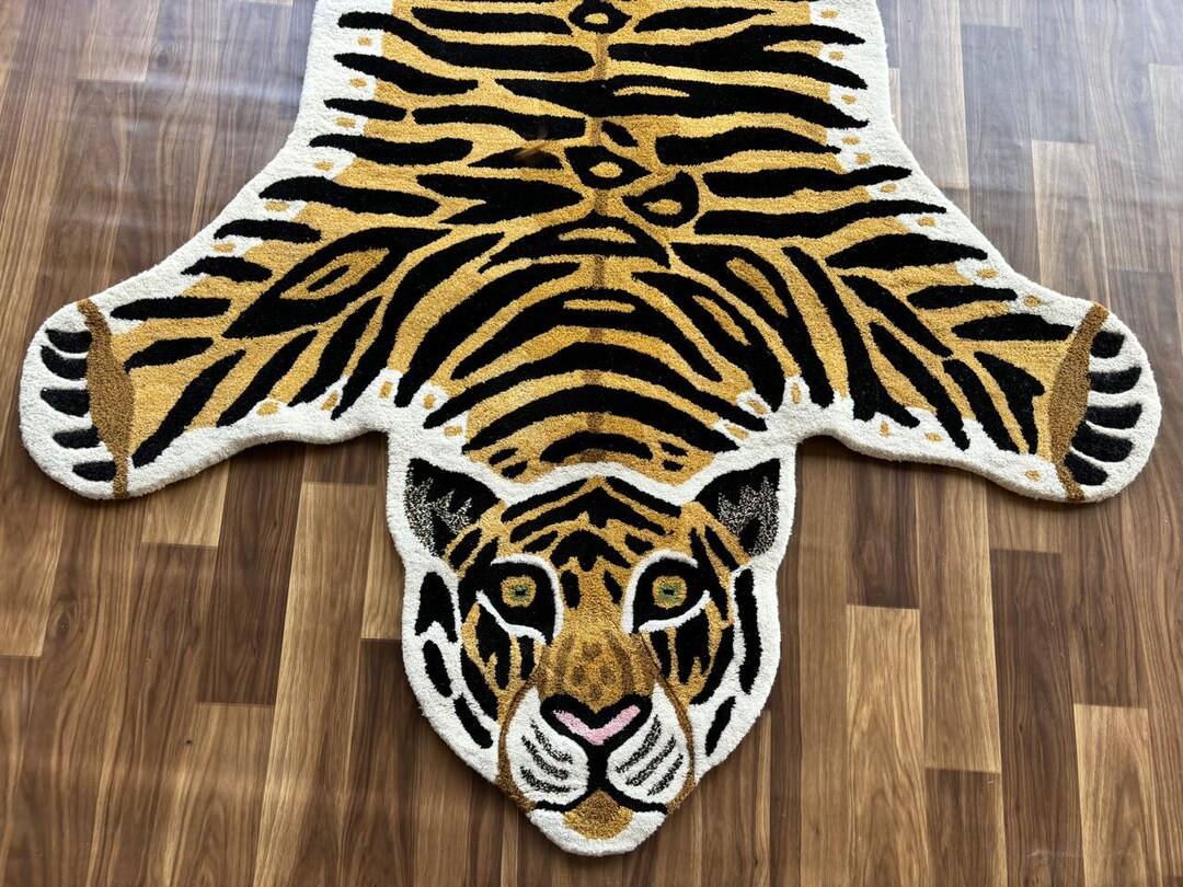Tibetan Tiger Rugs Handmade Tufted for Living Room Bedroom Kid Room ...