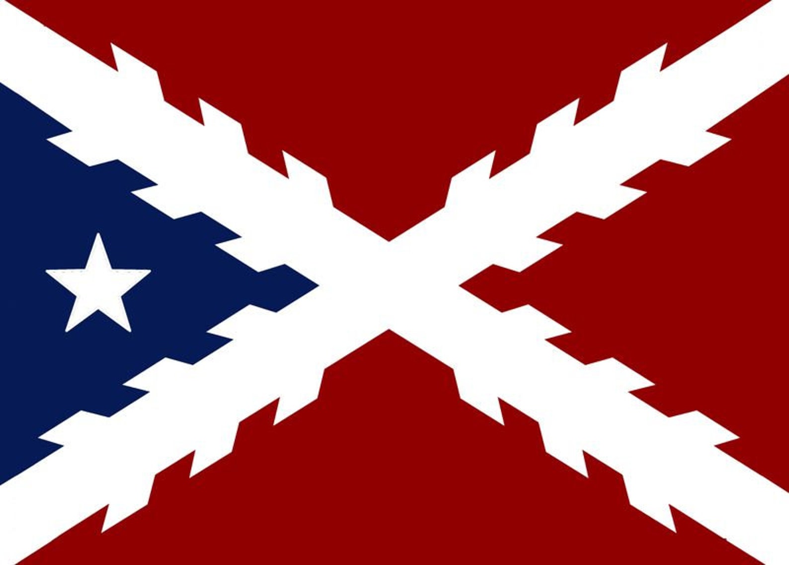 Bandera De La Cruz De Borgona De Puerto Rico (sin Escudo) - Etsy